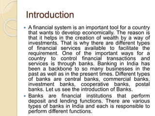 Types of banks | PPTX