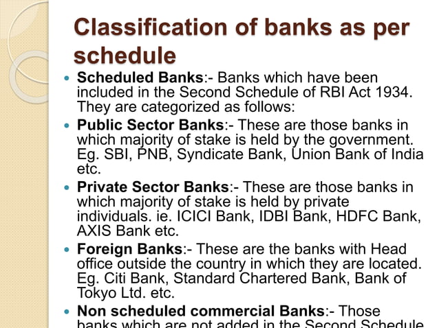 Types of banks | PPTX