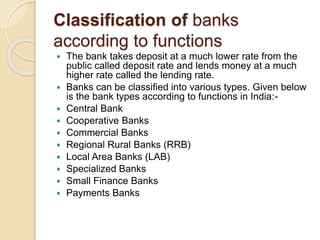 Types of banks | PPTX