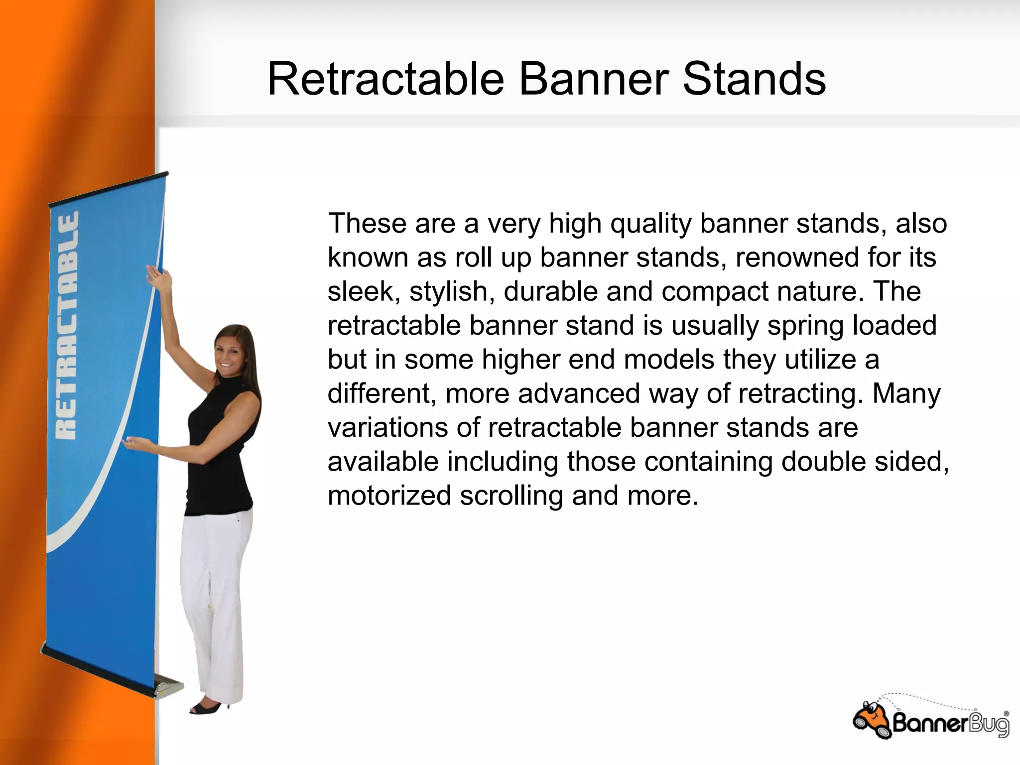Portable Banner Stands - Types of banner stands | PPT