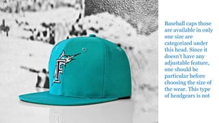 Types of baseball caps | PPT