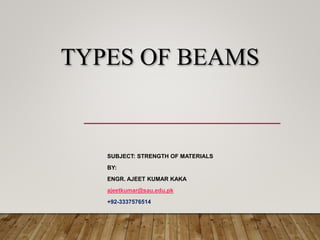 Types of beam | PPTX