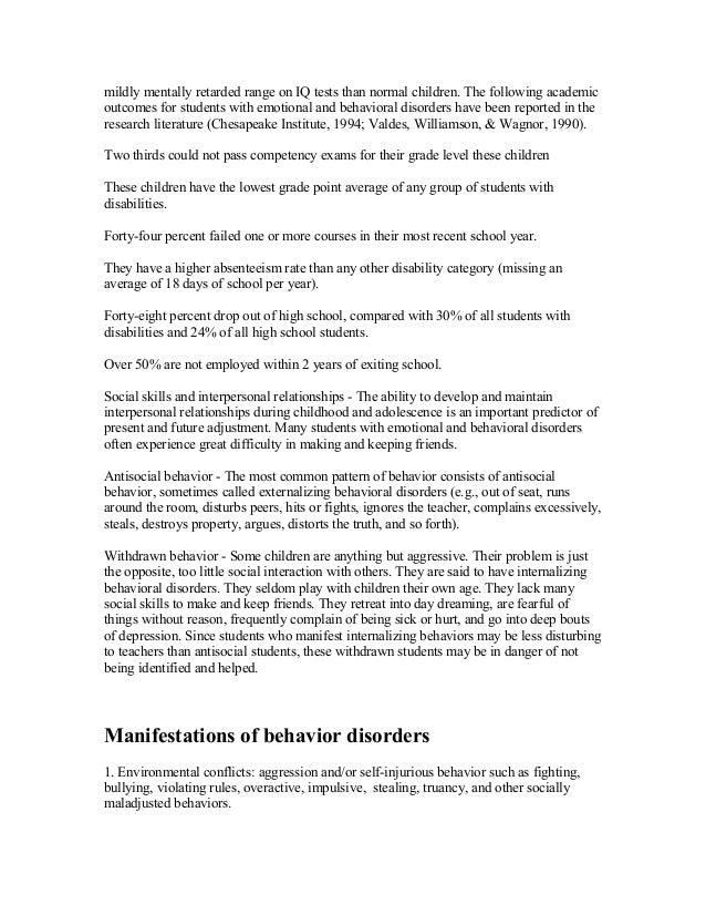 Types Of Behavioral Disorders types-of-behavioral-disorders