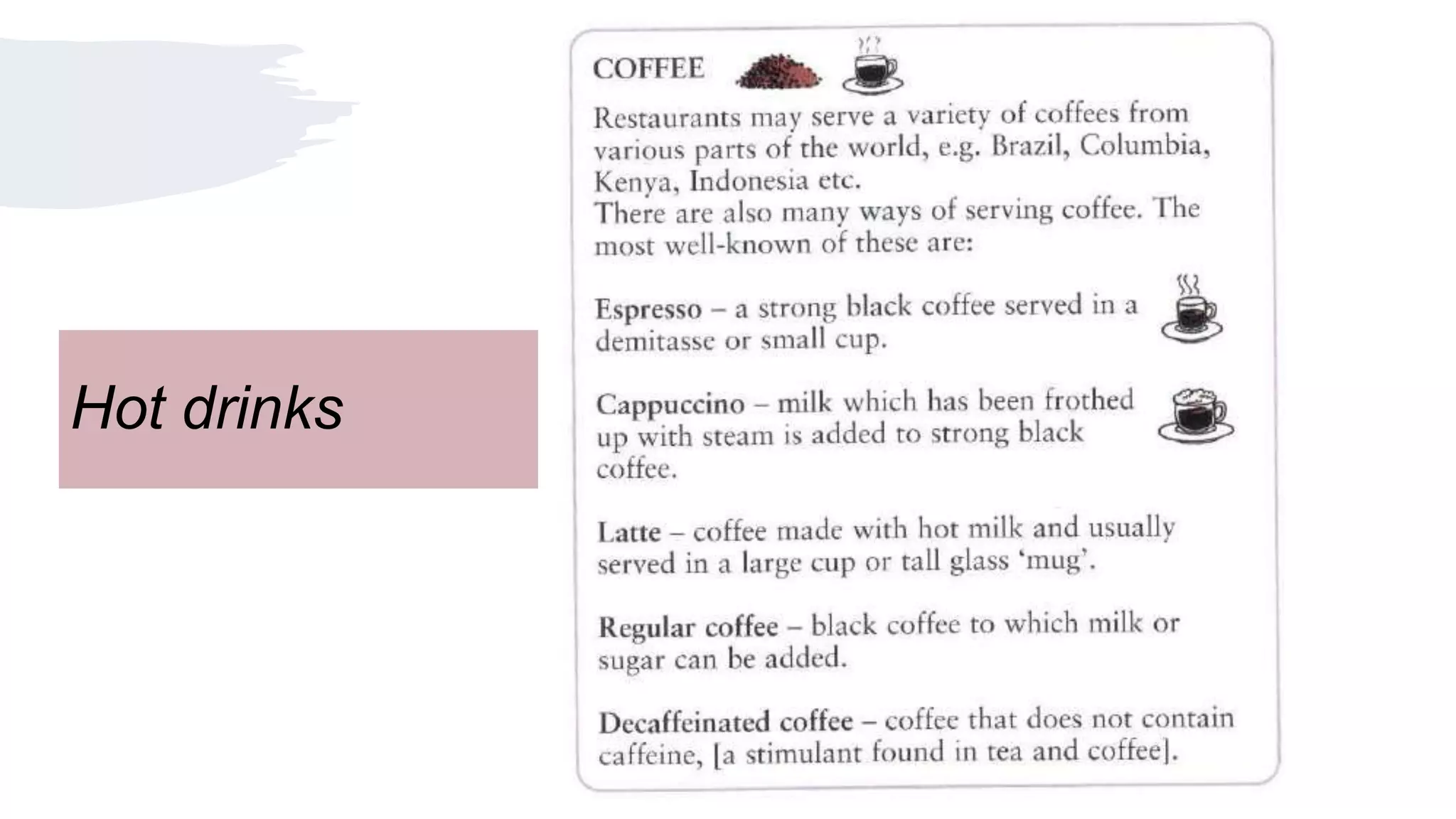 Types of beverages | PPTX