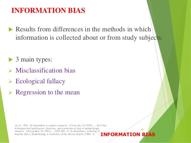 Types of bias
