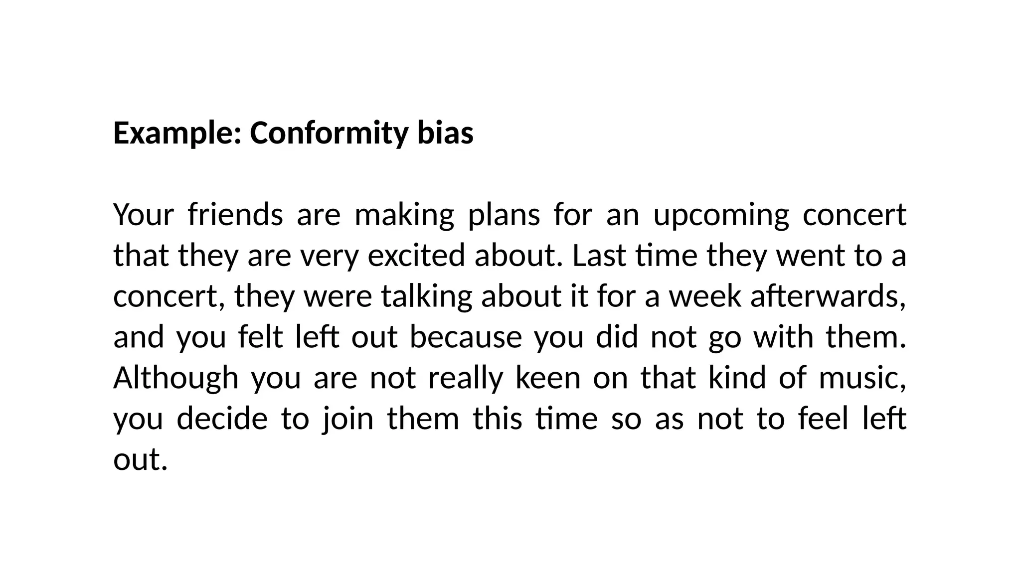 Different types of Biases, Conformity, Conformation, Media etc. | PPTX