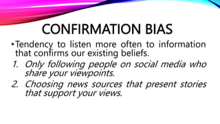 TYPES OF BIASES AND PREJUDICES_ENGLISH 9 | PPTX