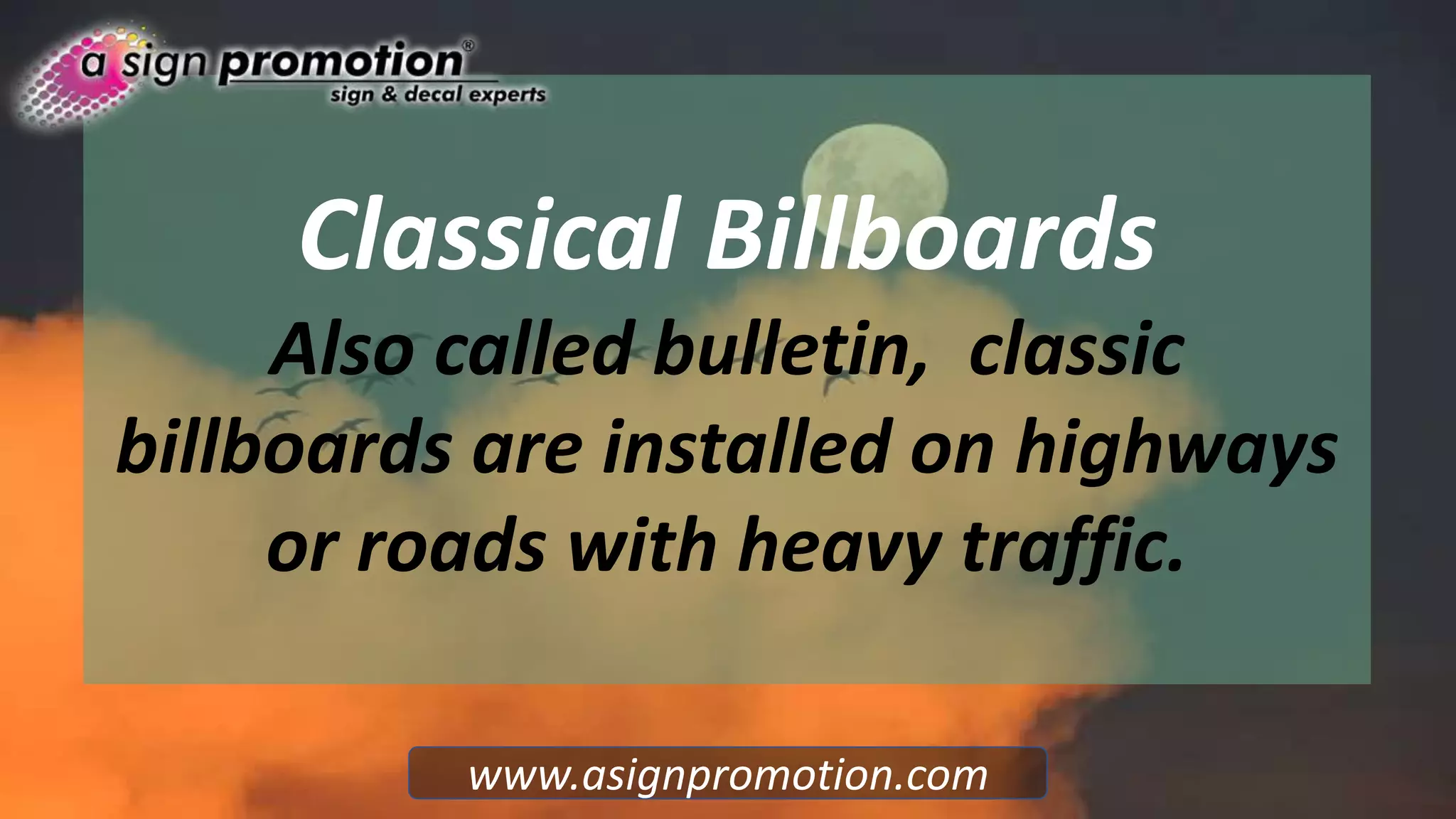 Types of billboard signs | PPTX