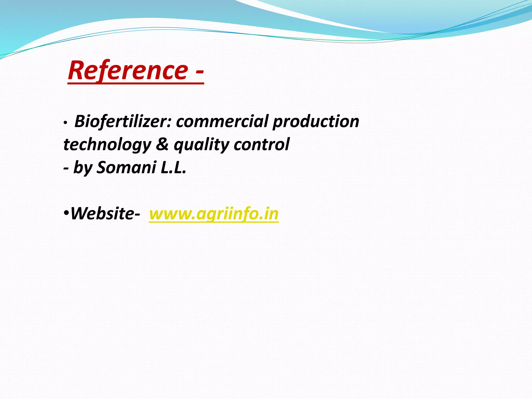 Types of biofertilizers | PPTX