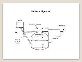 Types of biogas plant digester | PPTX