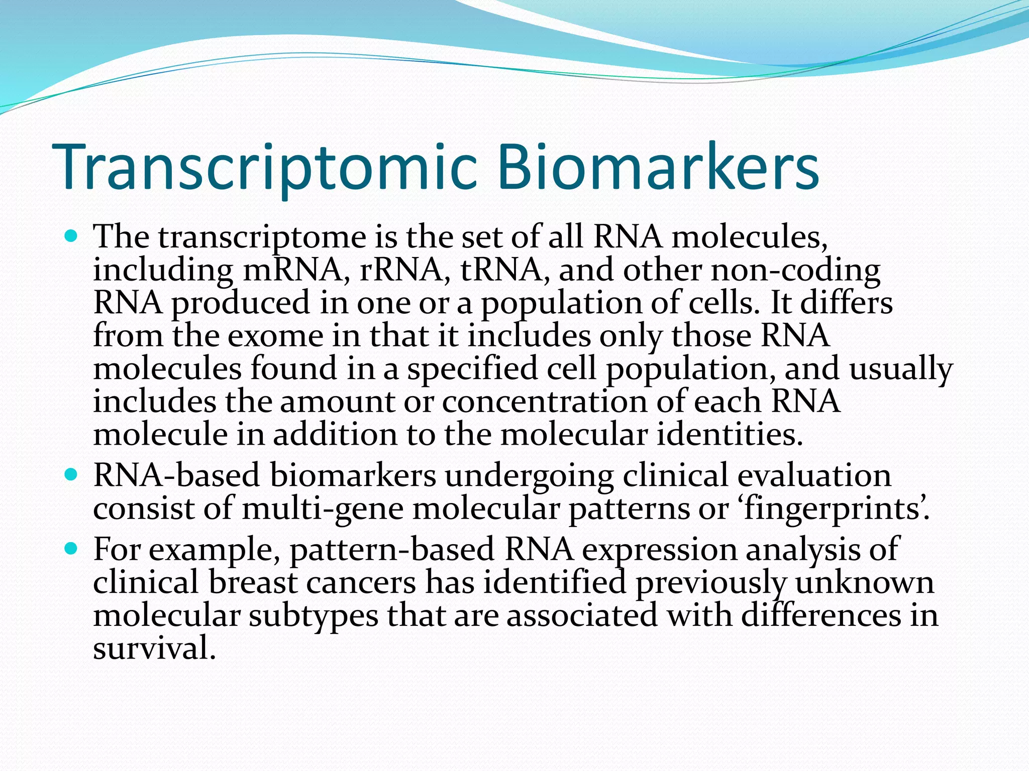 Types of Biomarkers | PPTX