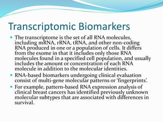 Types of Biomarkers | PPTX