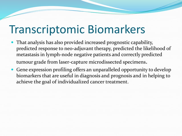 Types of Biomarkers | PPT Types of Biomarkers | PPT