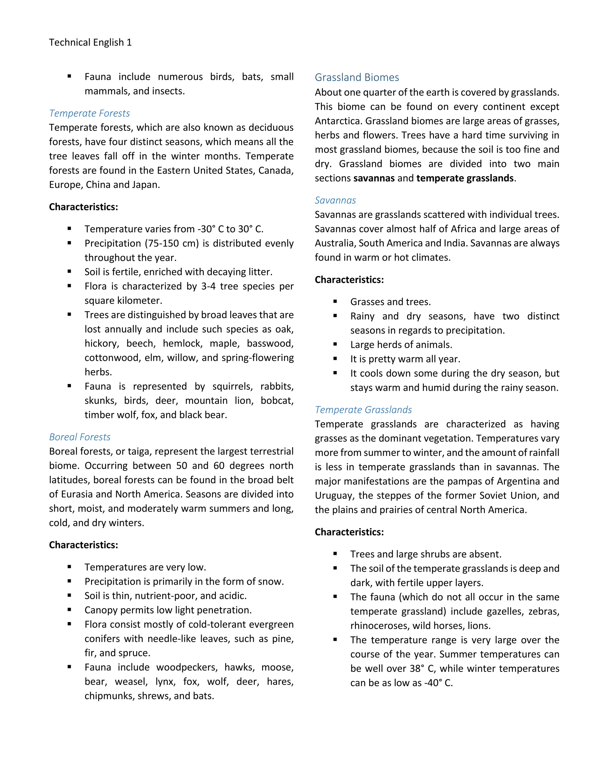 Types_of_biomes.pdf and characteristic.. | PDF | Geography | Science