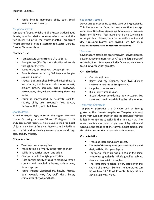 Types_of_biomes.pdf and characteristic.. | PDF | Geography | Science