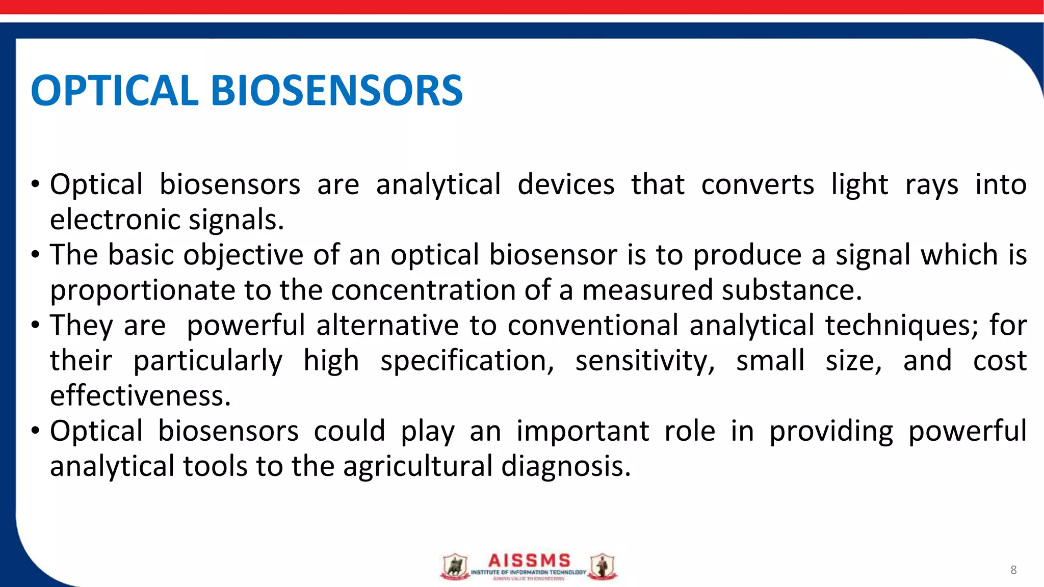 Types of Biosensors | PPTX