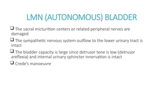 Various types of bladder dysfunction.pptx