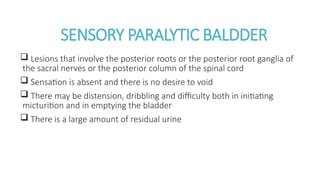 Various types of bladder dysfunction.pptx