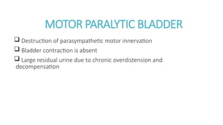 Various types of bladder dysfunction.pptx