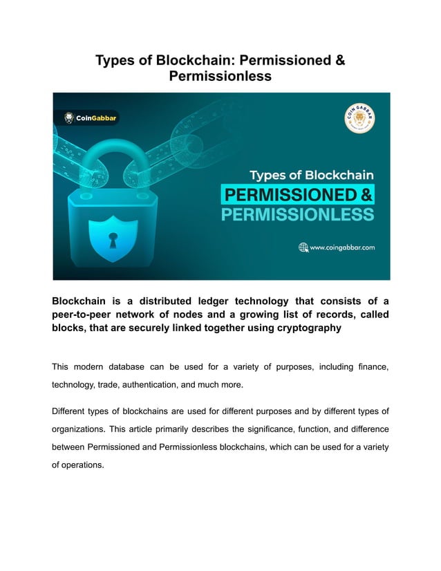 Types of Blockchain_ Permissioned & Permissionless.pdf