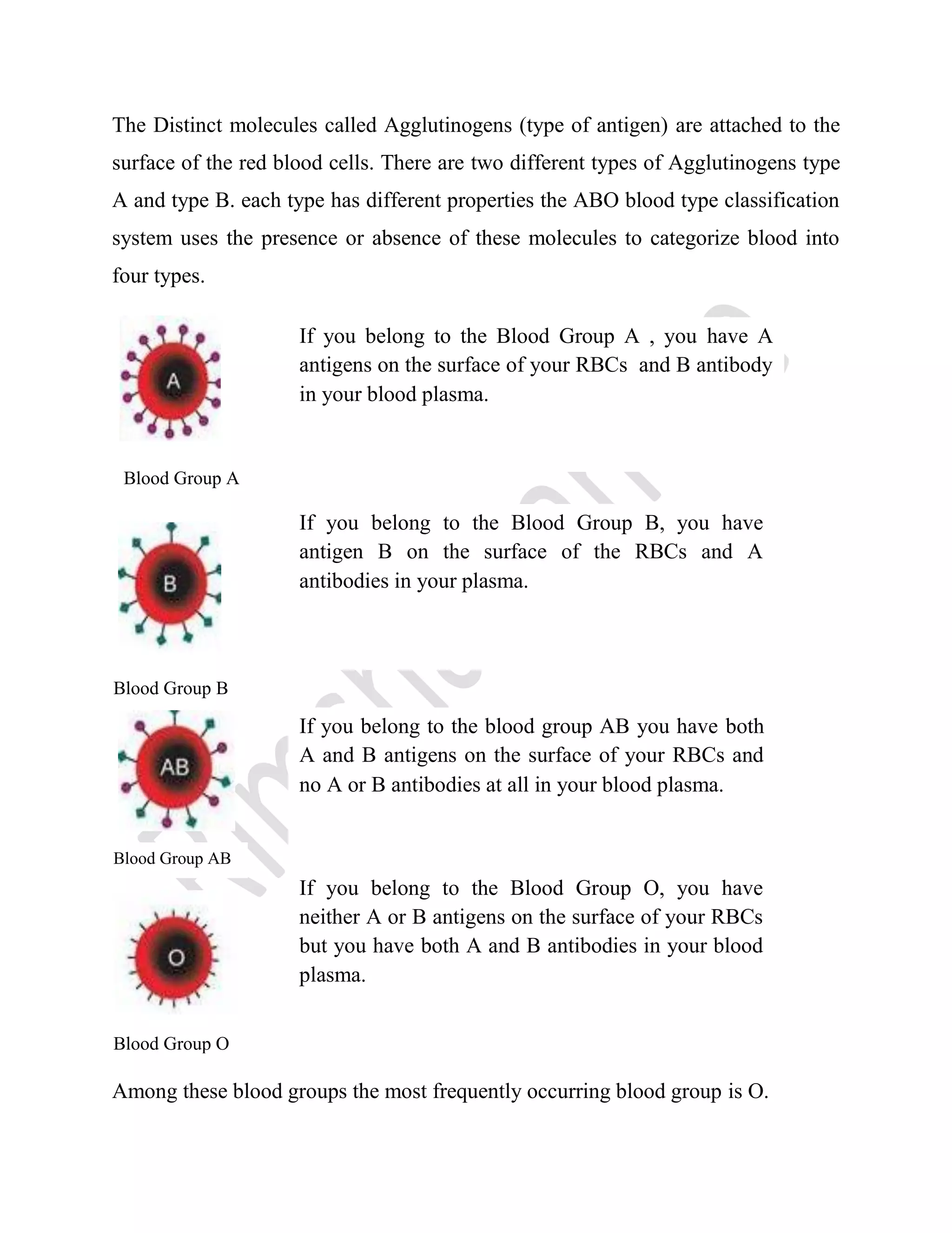 Types of blood groups and scope of genetics | PDF