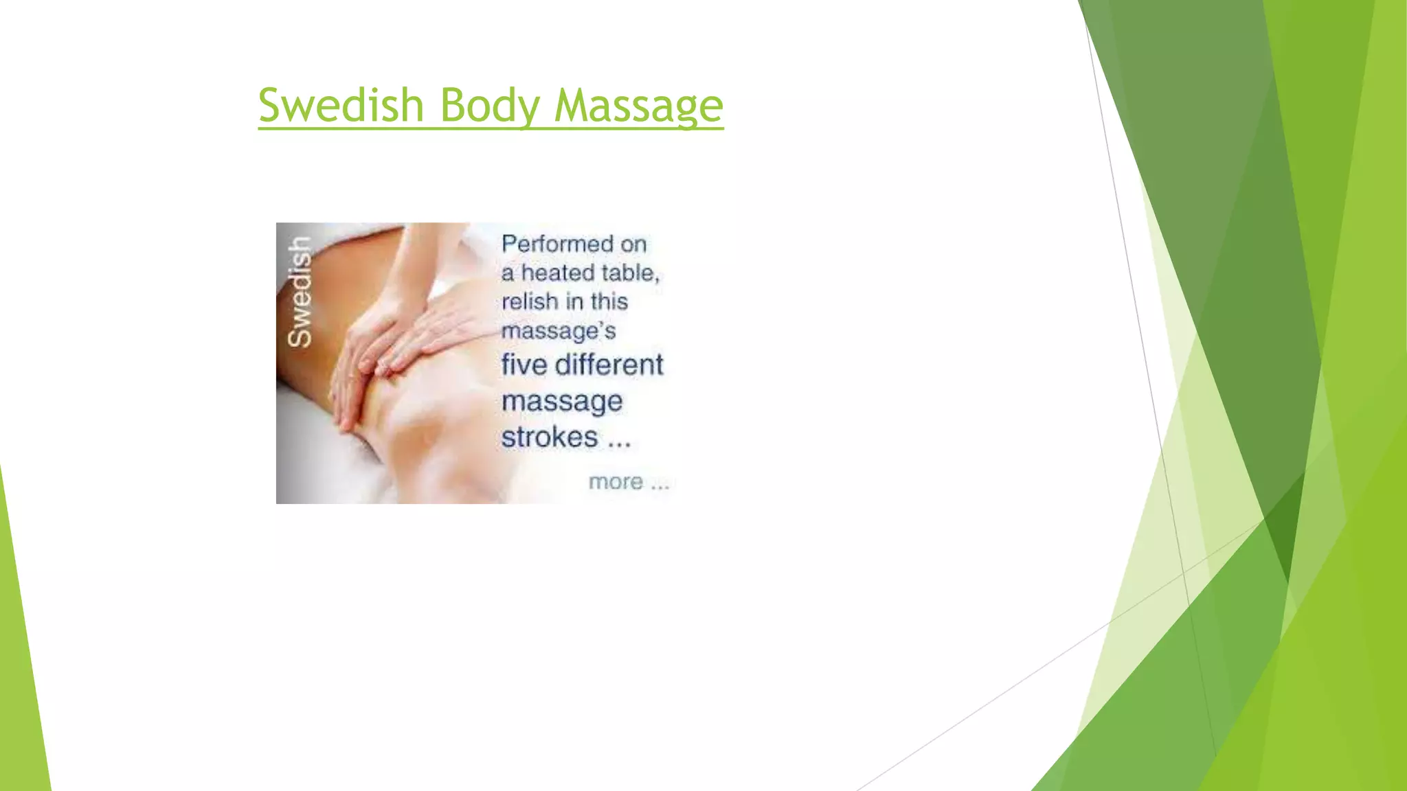 Types of body massage | PPT