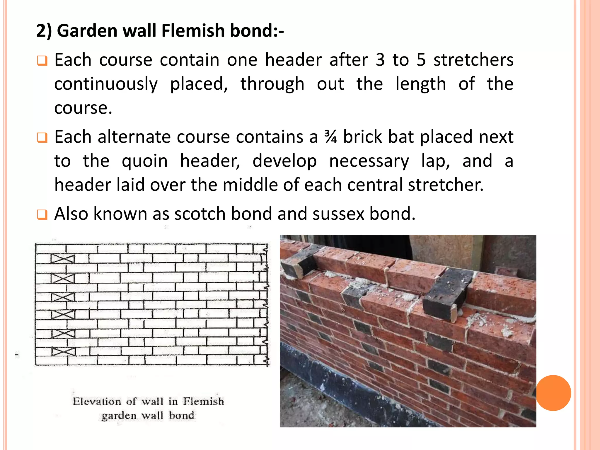 Types of bond in brick masonry | PPTX