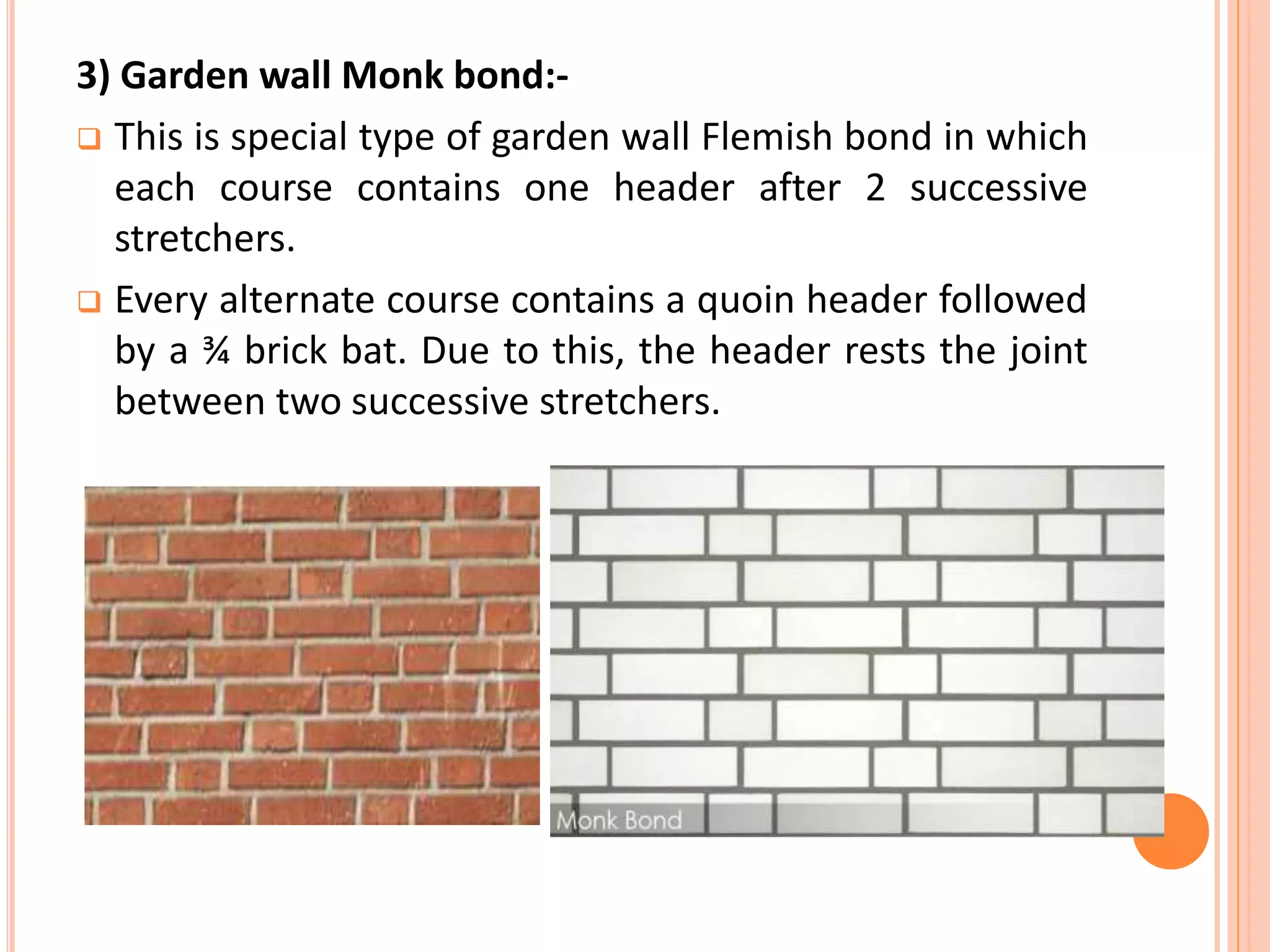 Types of bond in brick masonry | PPTX