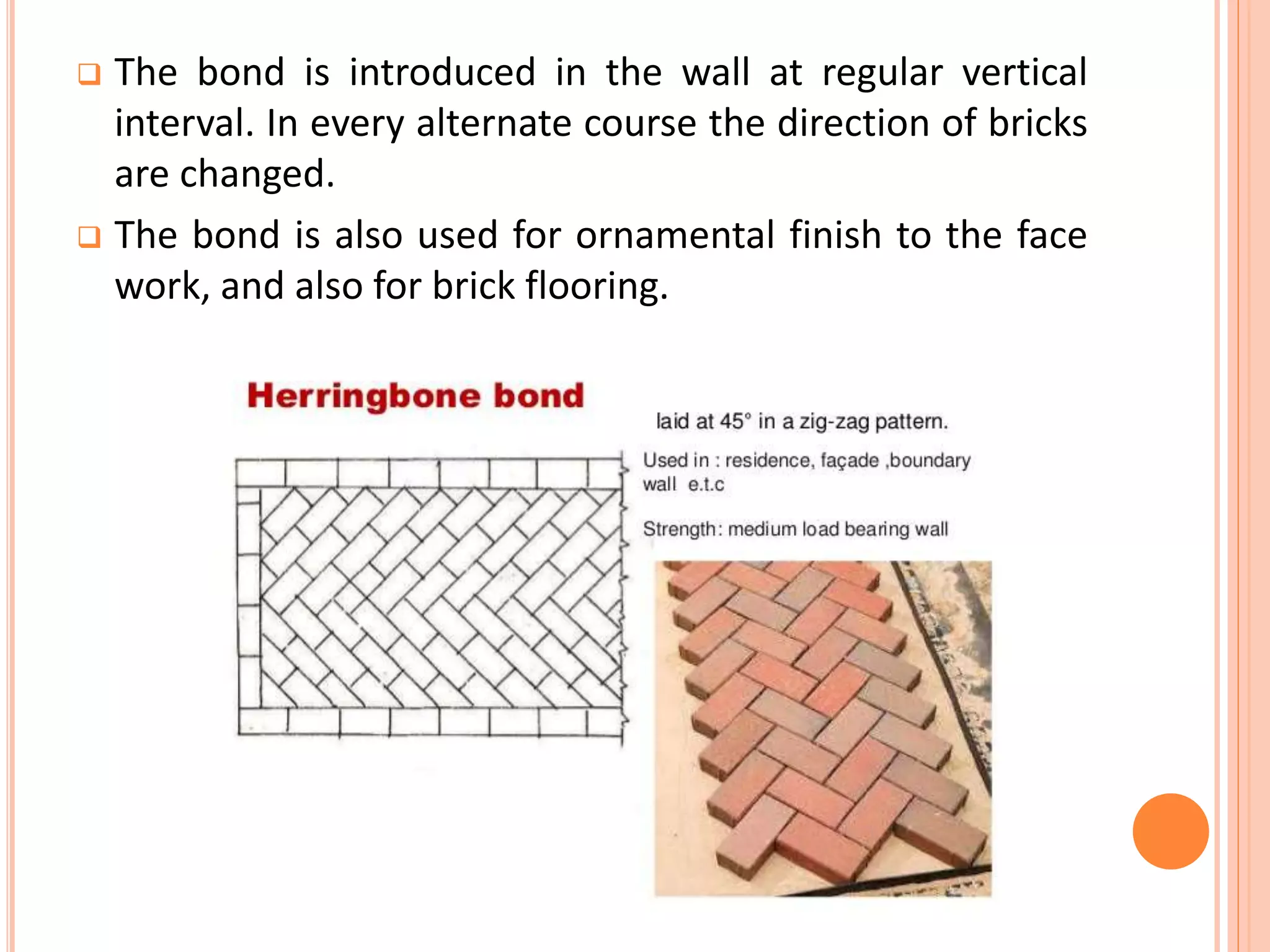 Types of bond in brick masonry | PPTX