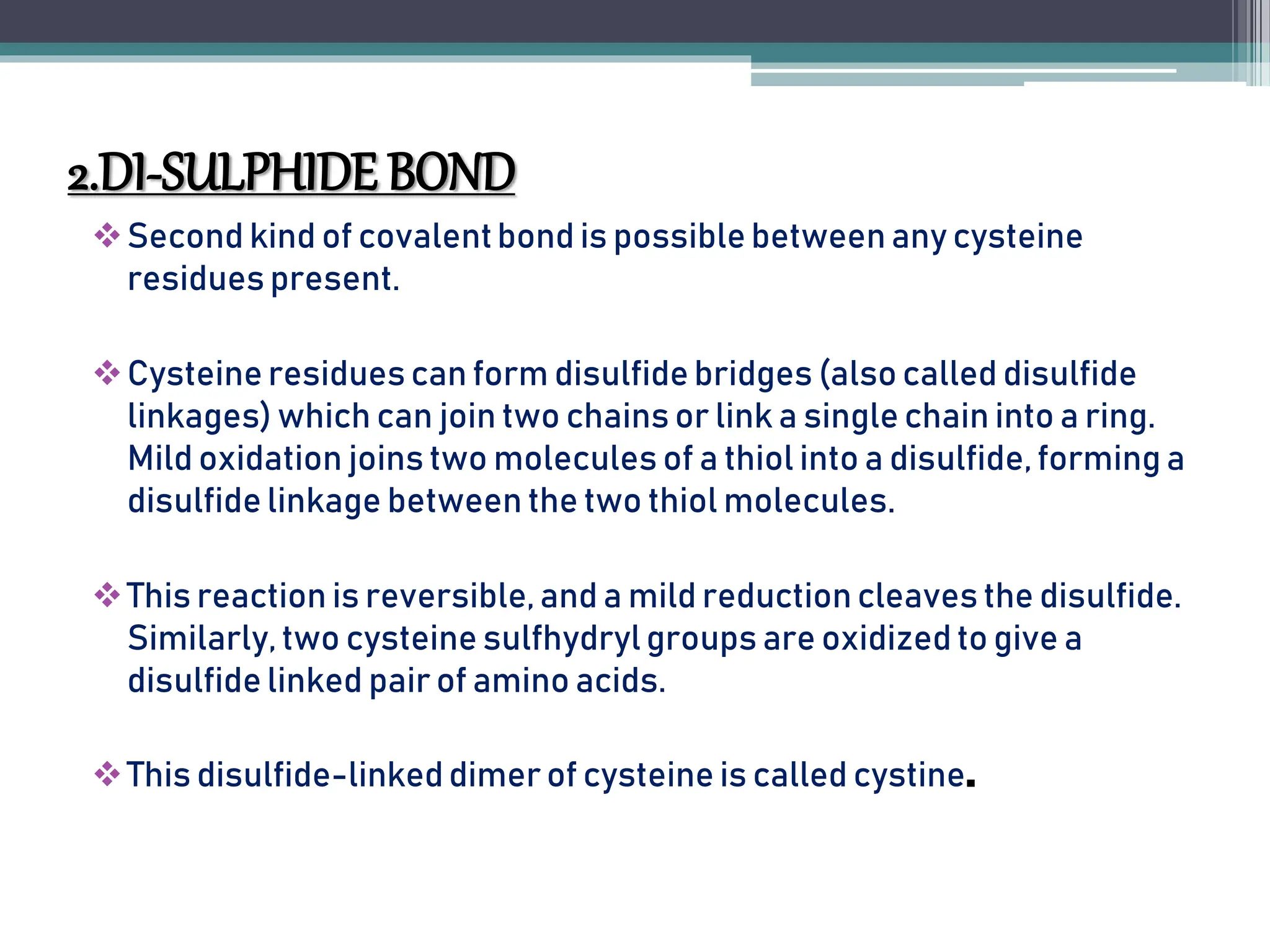 TYPES OF BONDs IN PROTEINS.ppt by UMNA FATIMA- BIOMEDx | PPTX