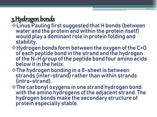 TYPES OF BONDs IN PROTEINS.ppt by UMNA FATIMA- BIOMEDx | PPTX