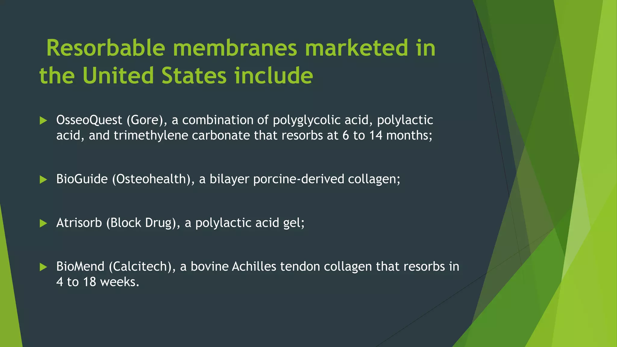Types of bone and membrane used in guided tissue regeneration | PPTX