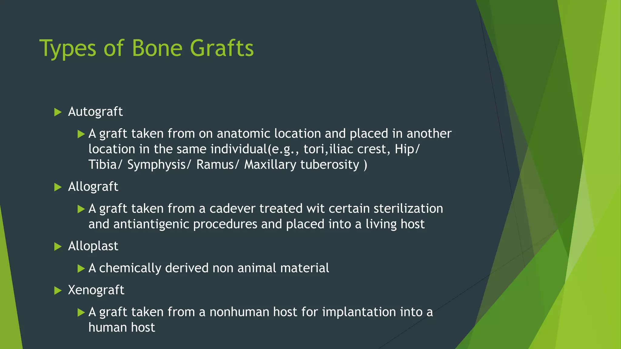Types of bone and membrane used in guided tissue regeneration | PPTX