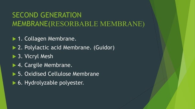 Types of bone and membrane used in guided tissue regeneration | PPTX ...