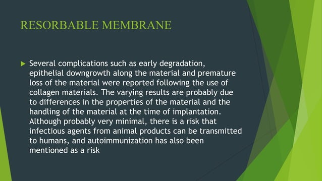 Types of bone and membrane used in guided tissue regeneration | PPTX ...