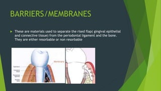 Types of bone and membrane used in guided tissue regeneration | PPTX ...