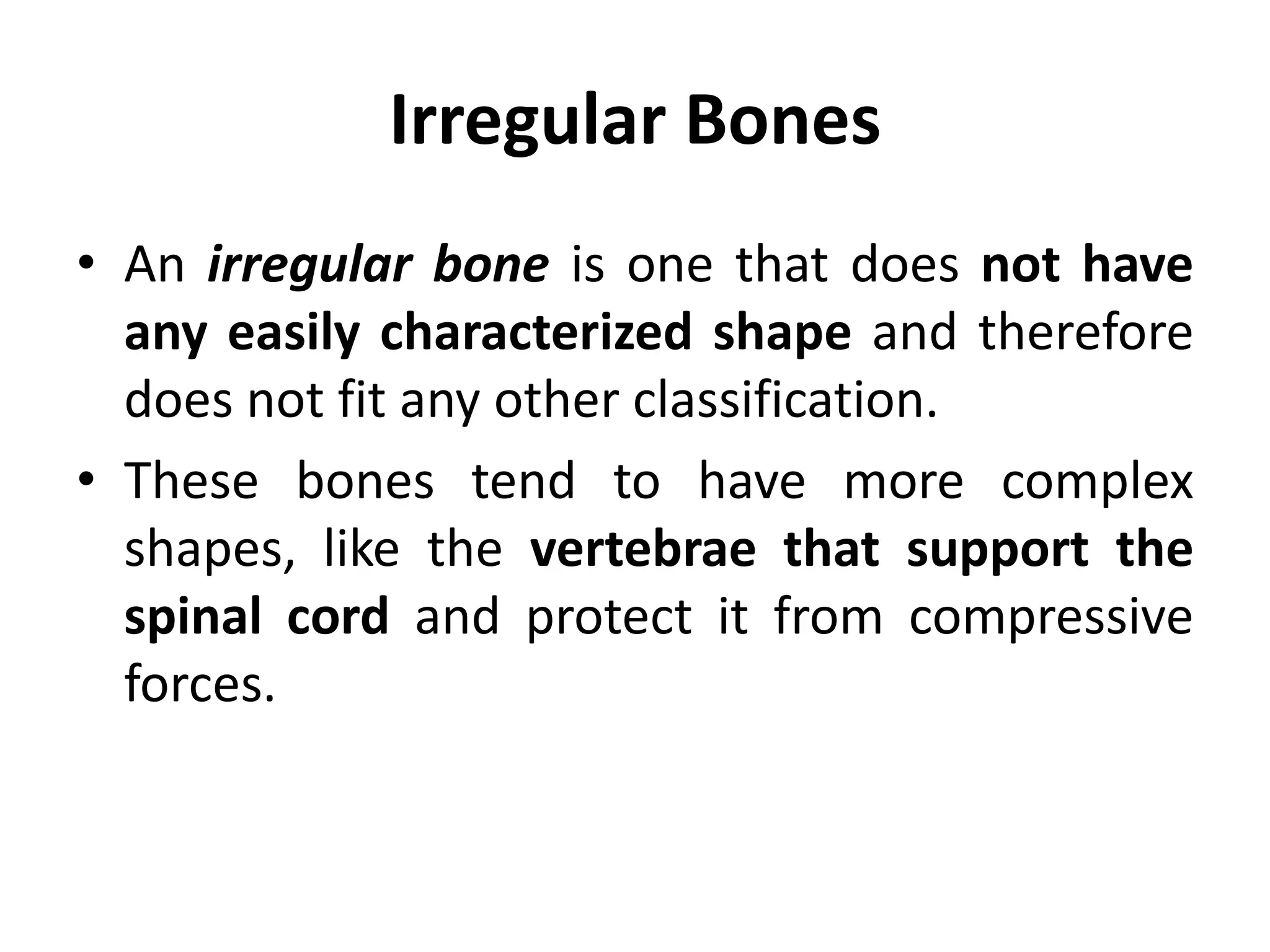 Types of bones | PPTX