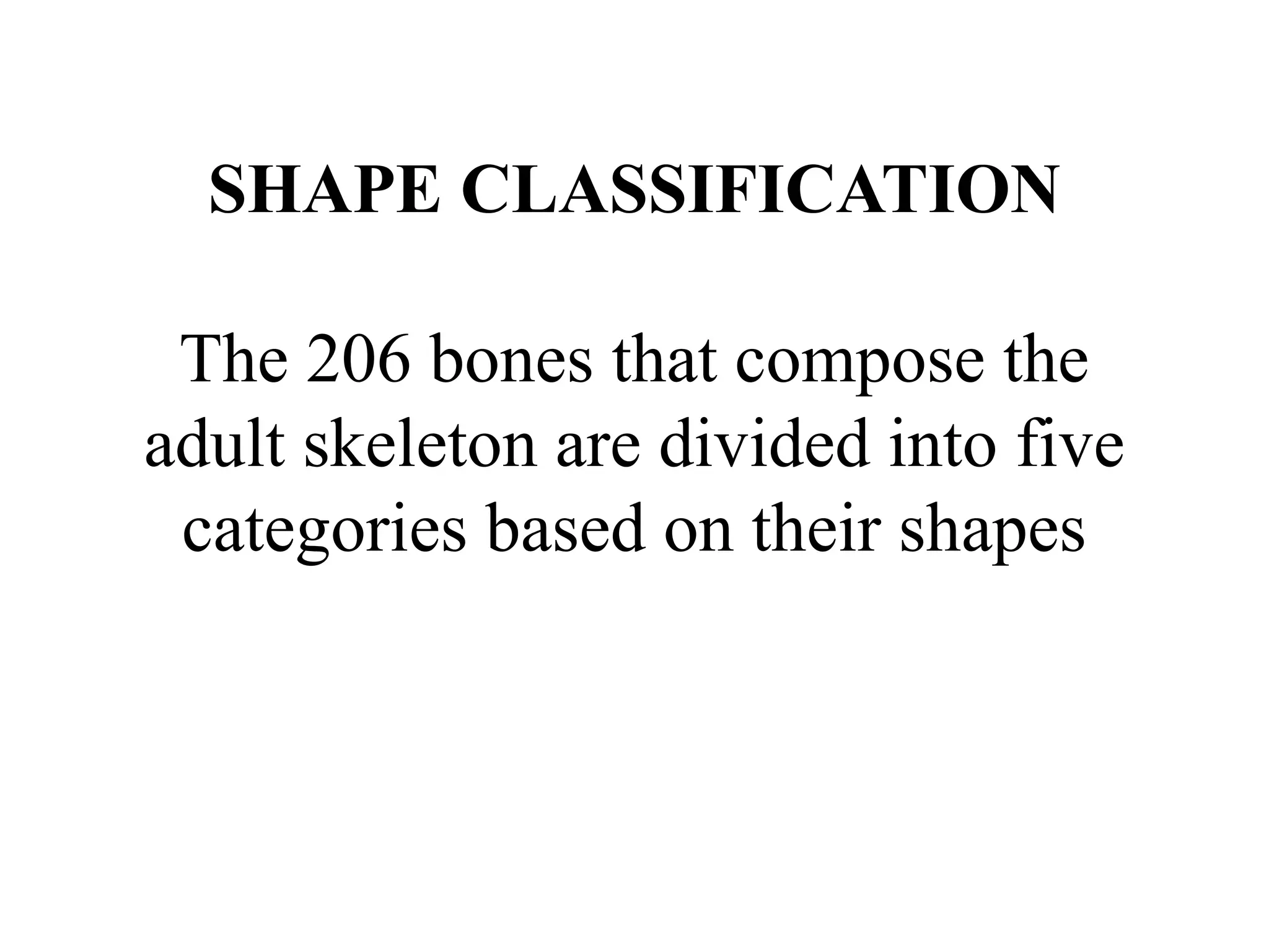 Types of bones | PPTX
