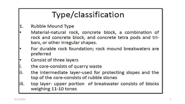 Types of Breakwaters in Coastal Structures.pptx