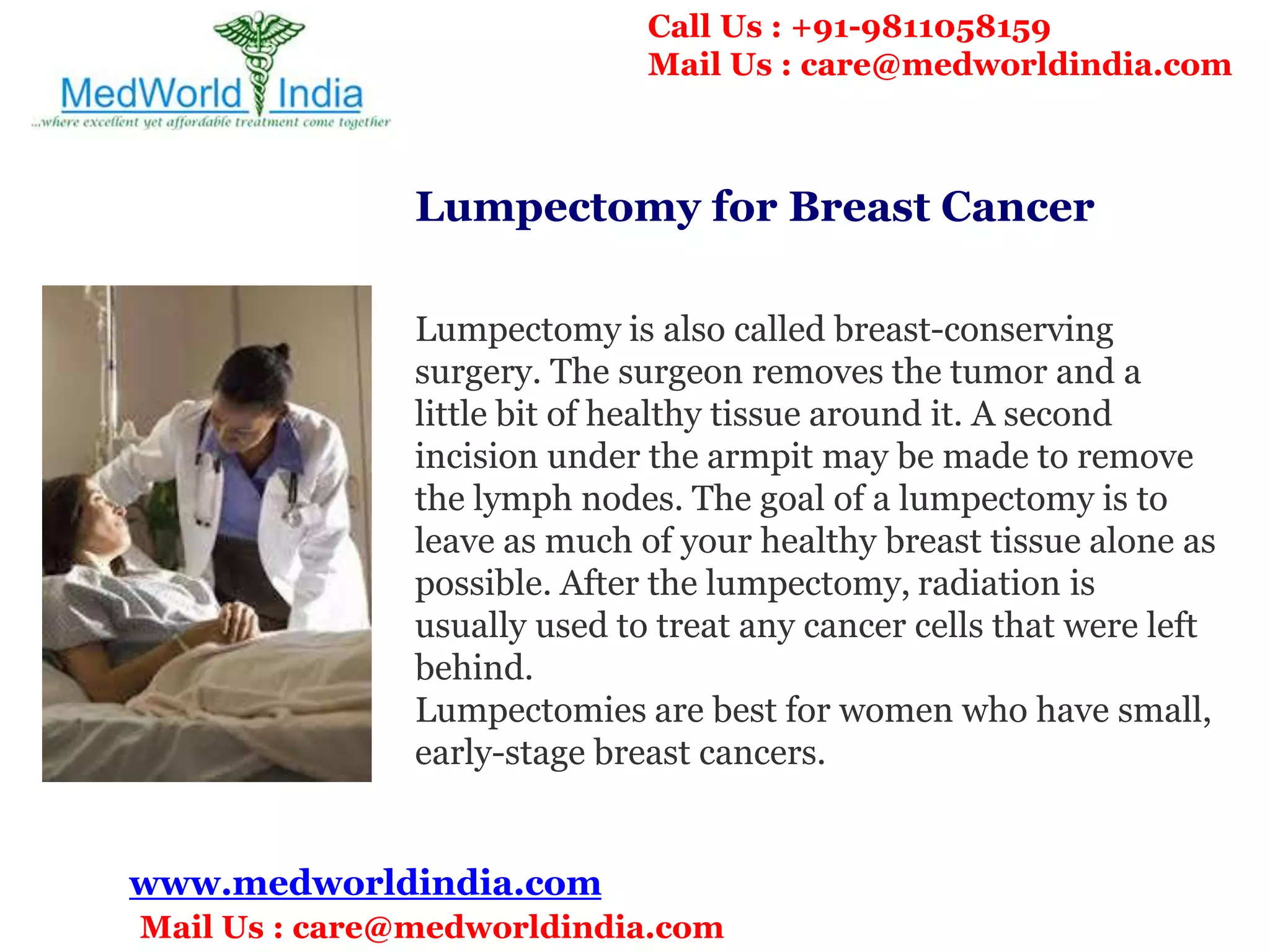 Types of Breast Cancer Surgery | Breast Cancer Hospital in India | PPTX