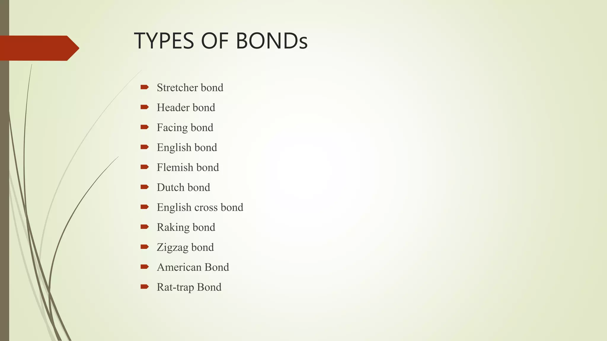Types of bricks and its bonds | PPTX