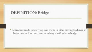 Types of Bridge and Bridge Failure | PPTX