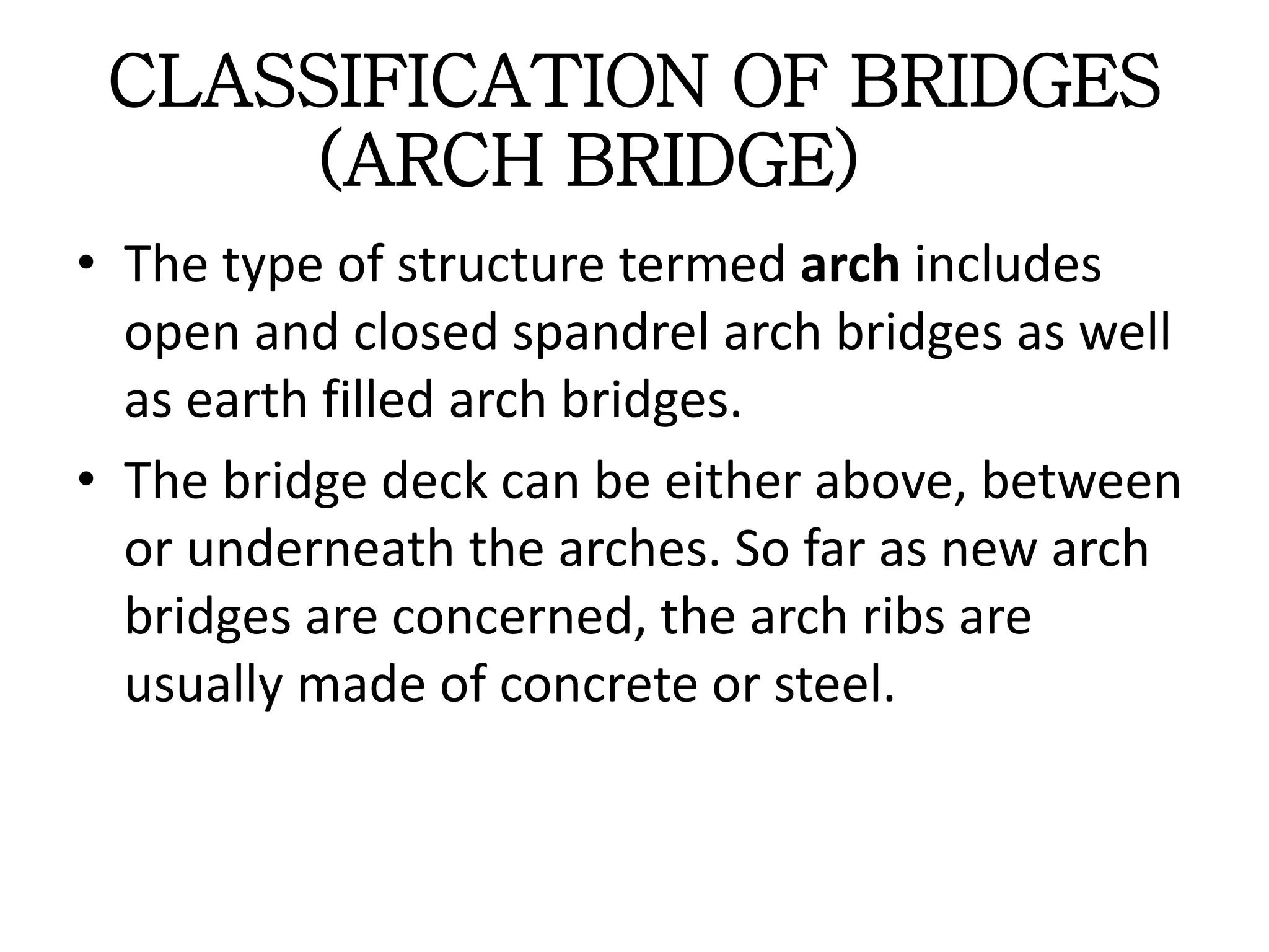 Types of bridge(theory.explanation) | PPTX