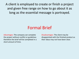 Types of brief | PPTX