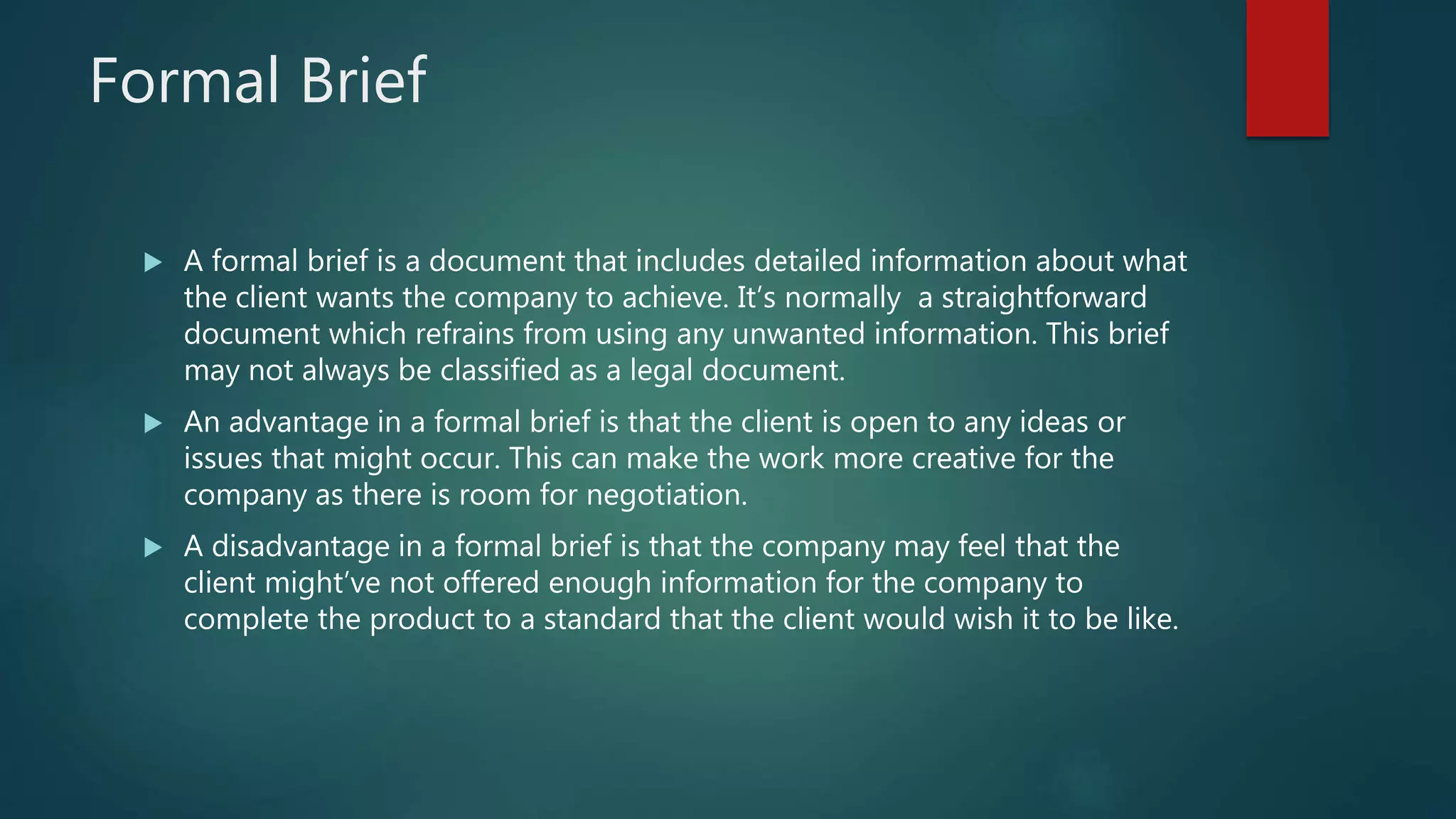 Types of Briefs | PPTX