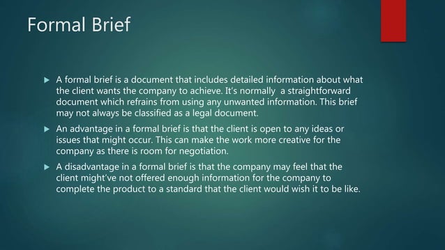 Types of Briefs | PPT