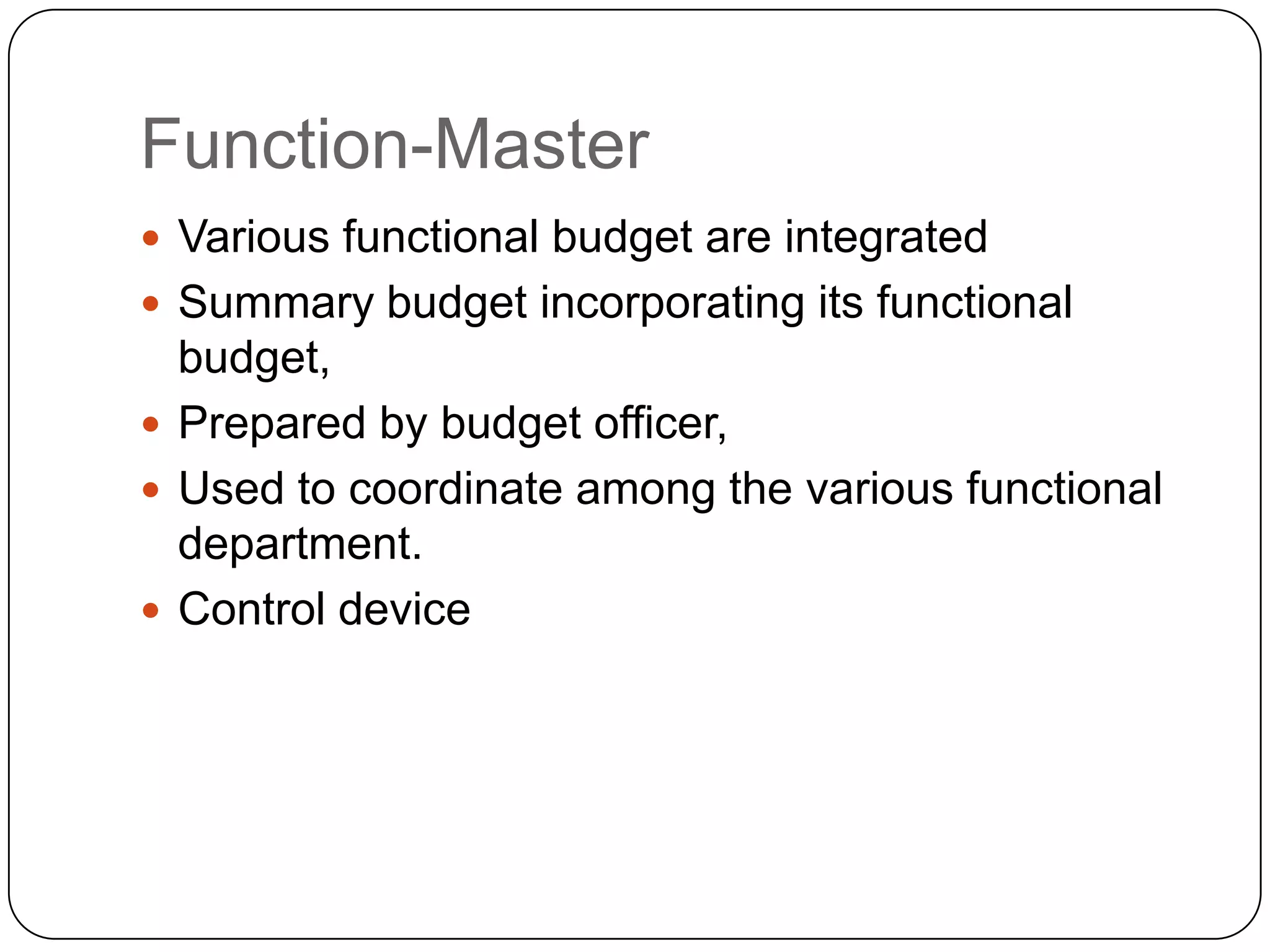 Types of budget | PPTX