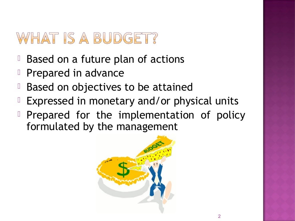 Types Of Budgets