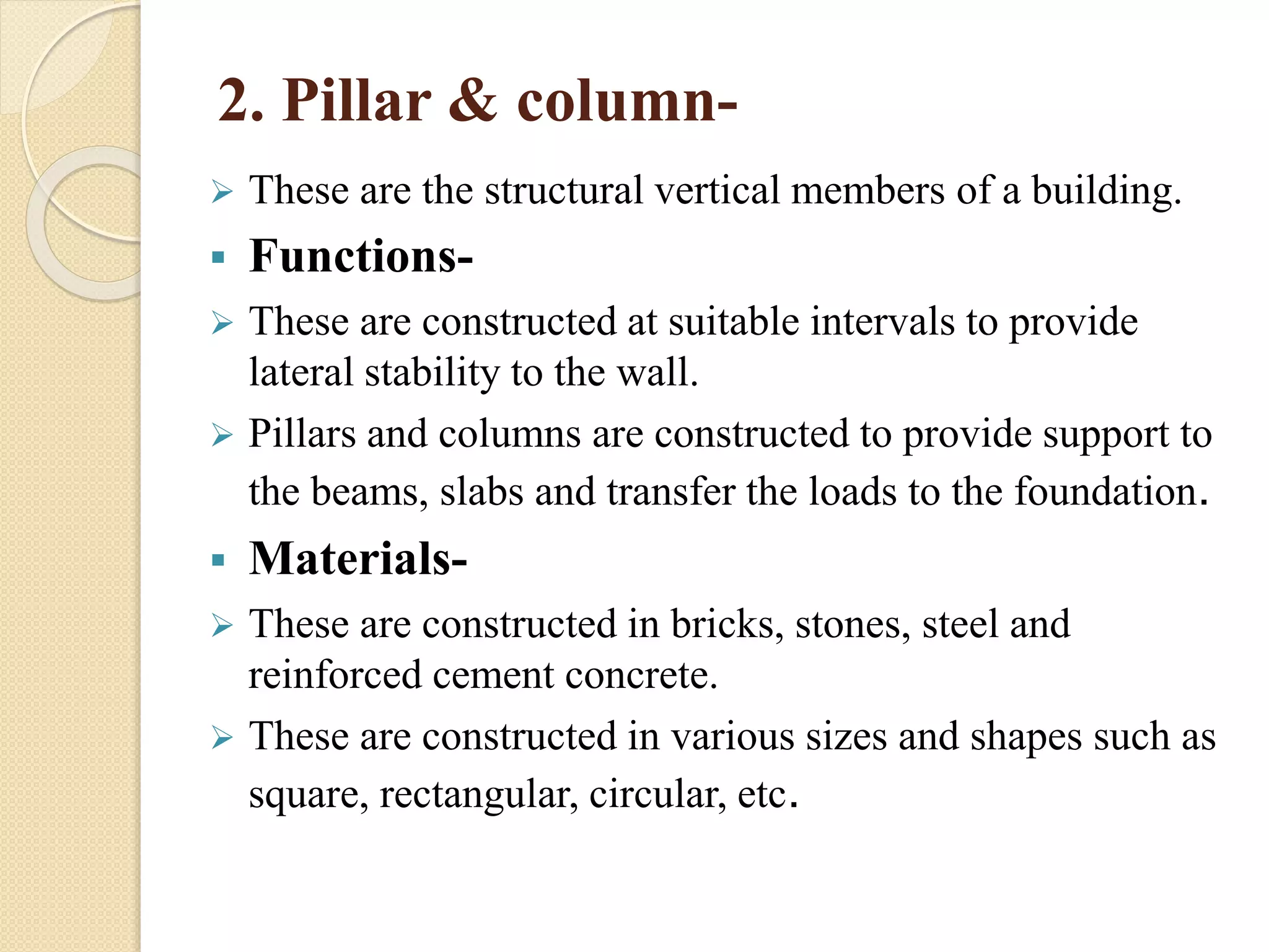 types of Building & components of building.pptx | Civil Engineering ...