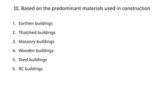 TYPES OF BUILDING Prepared by Reshmy M R | PPTX